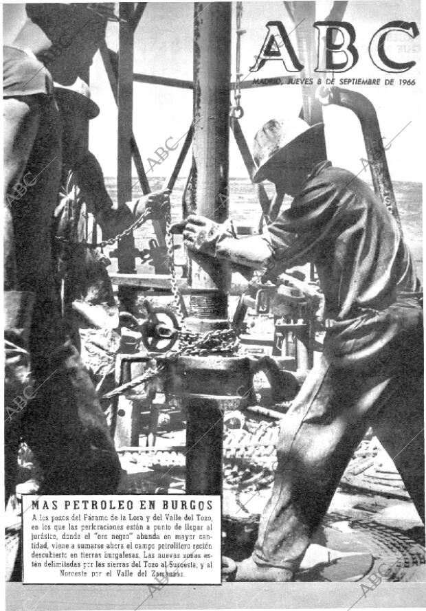 Periódico ABC MADRID 08-09-1966,portada - Archivo ABC