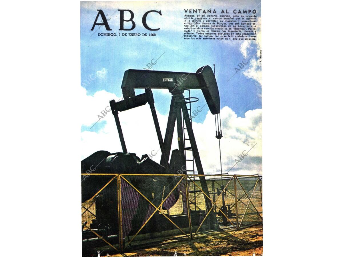 Periódico ABC MADRID 07-01-1968,portada - Archivo ABC