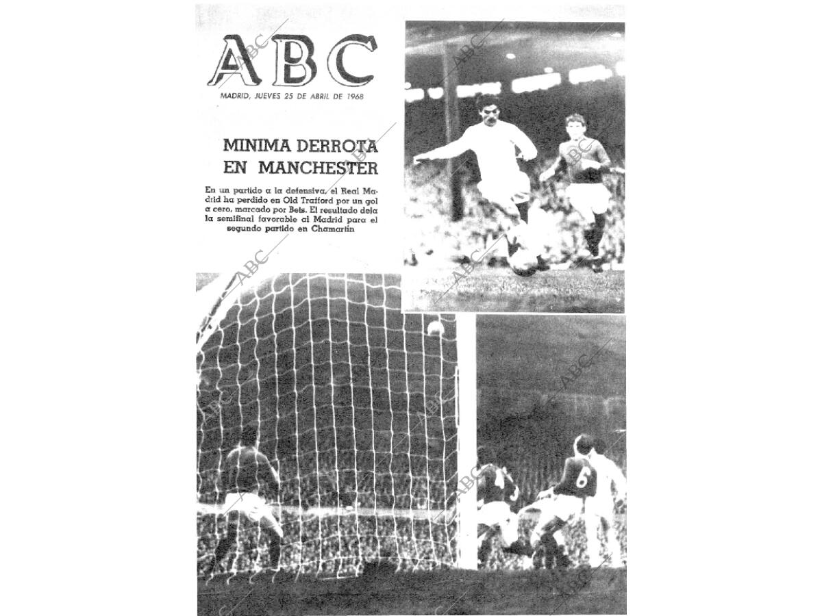 Periódico ABC MADRID 25-04-1968,portada - Archivo ABC