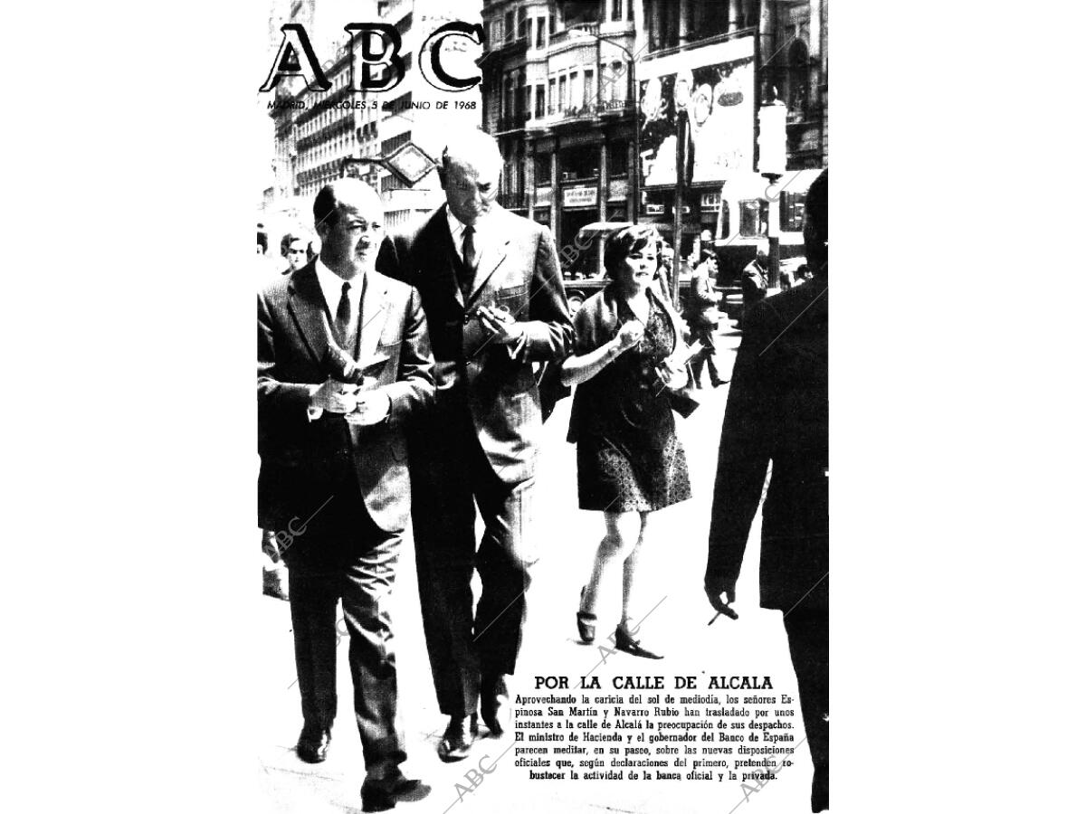 Periódico ABC MADRID 05-06-1968,portada - Archivo ABC