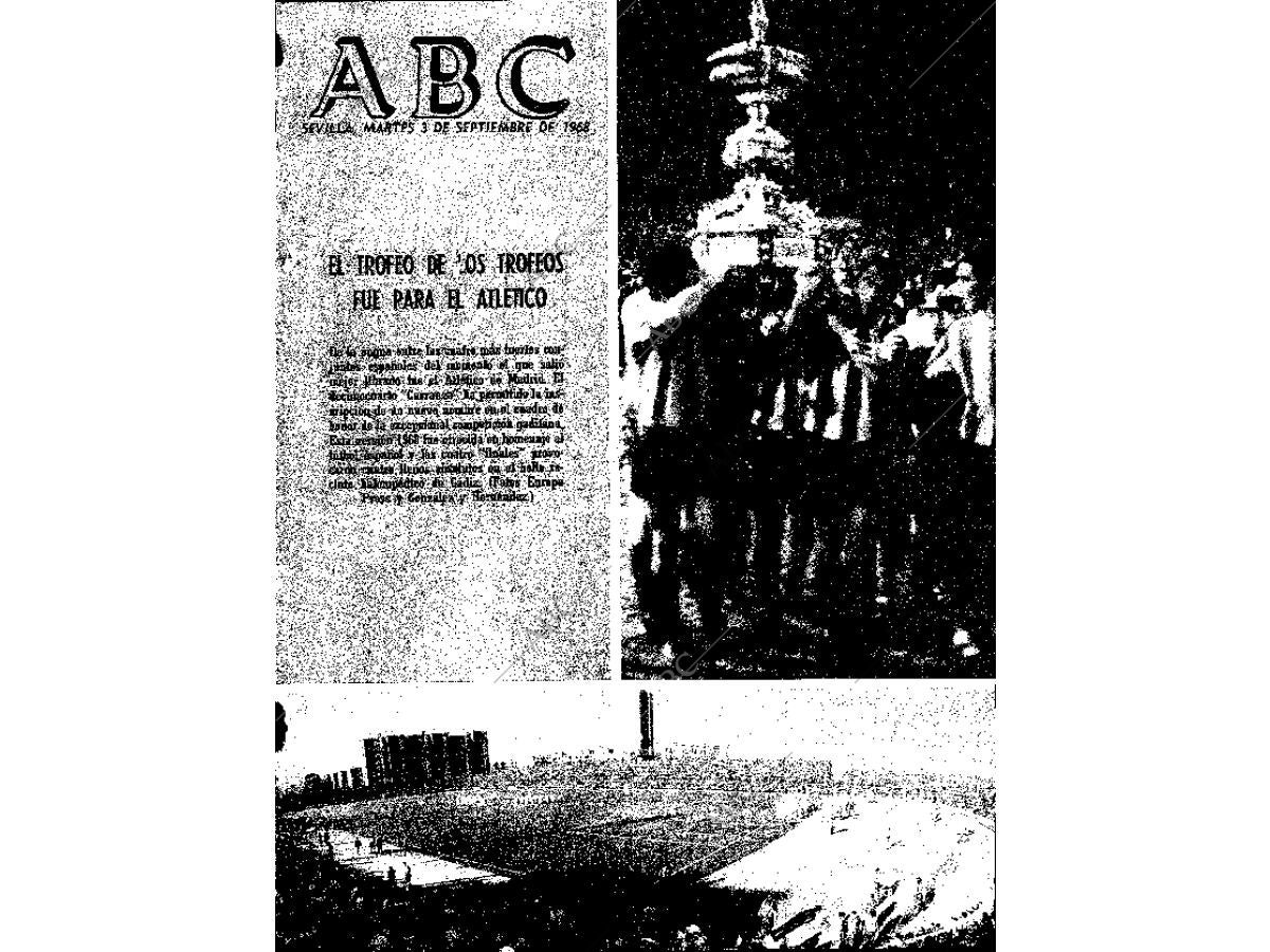 Periódico ABC SEVILLA 03-09-1968,portada - Archivo ABC