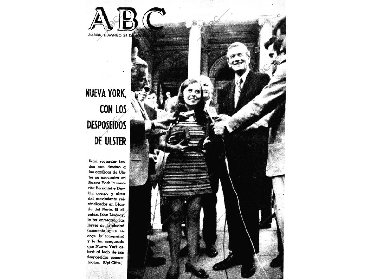 Periódico ABC MADRID 24-08-1969,portada - Archivo ABC