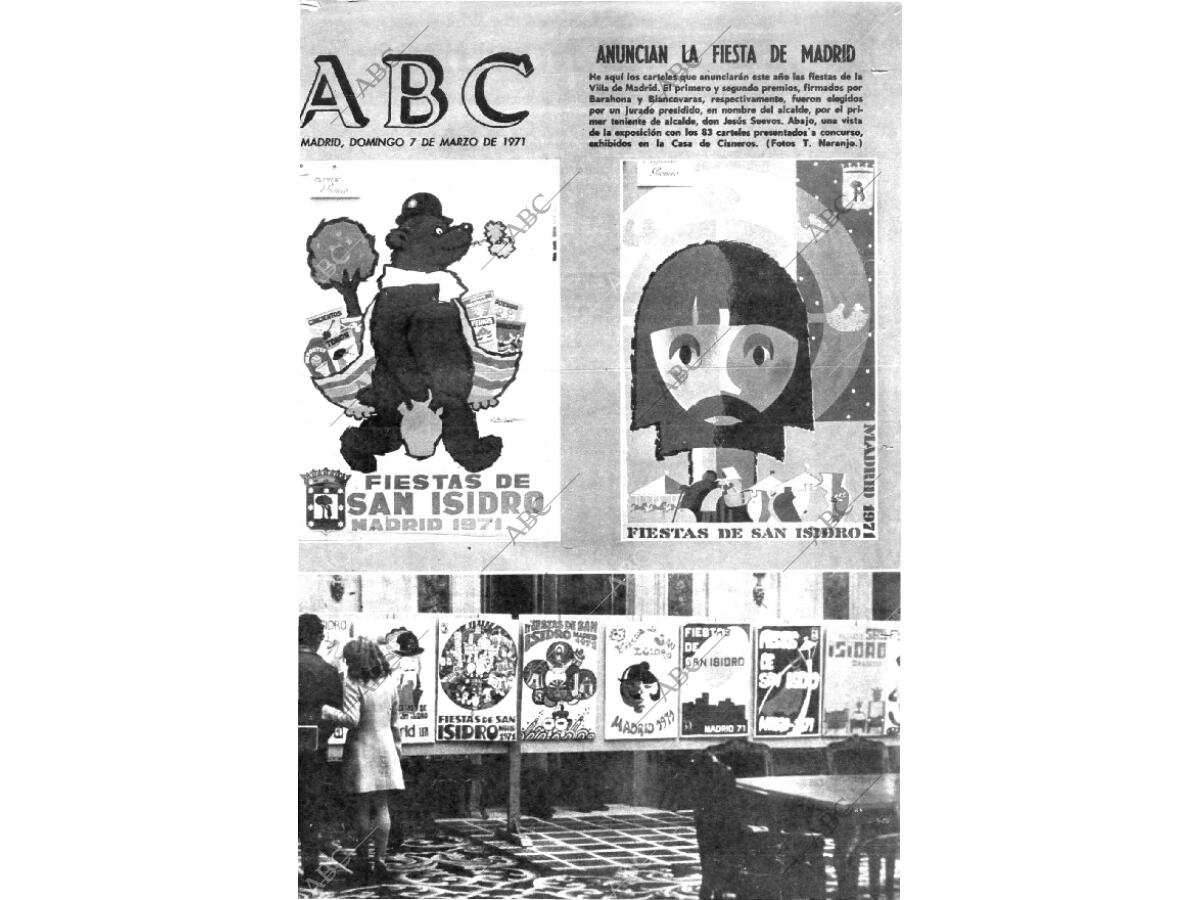 Periódico ABC MADRID 07-03-1971,portada - Archivo ABC
