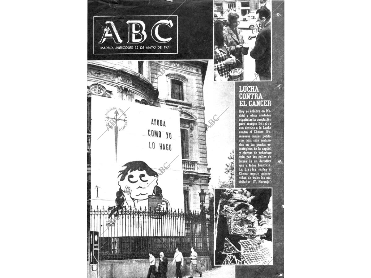 Periódico ABC MADRID 12-05-1971,portada - Archivo ABC