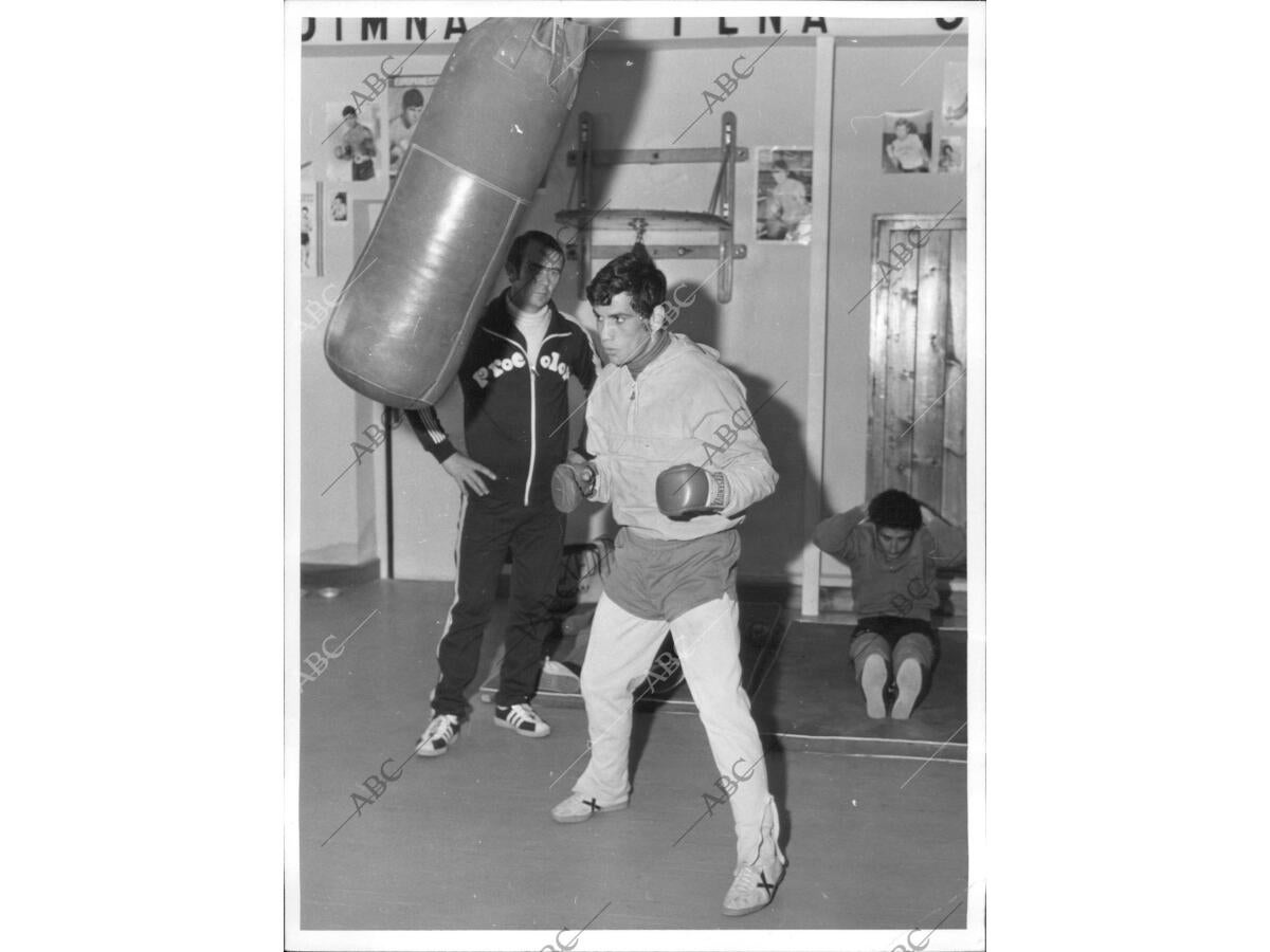 Perico Fernández durante un entrenamiento - Archivo ABC