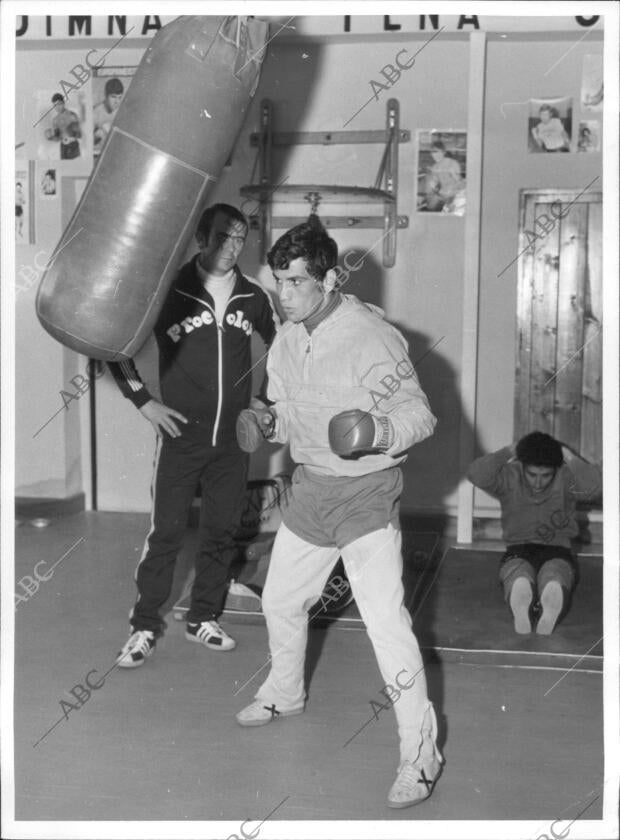 Perico Fernández durante un entrenamiento - Archivo ABC