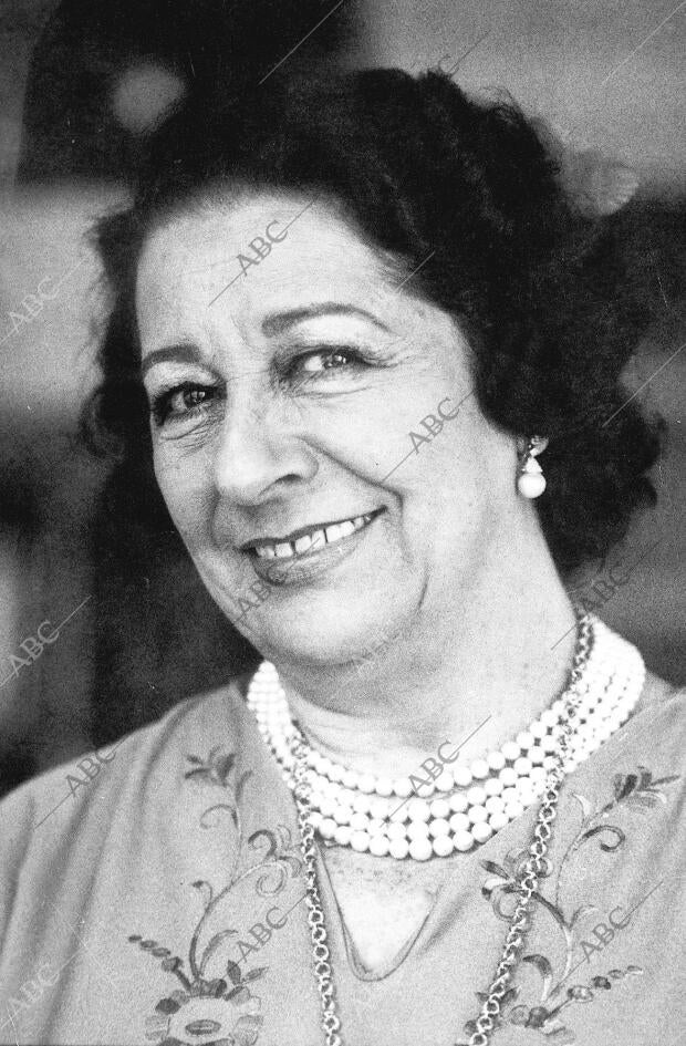 Primer plano de Concha Piquer - Archivo ABC