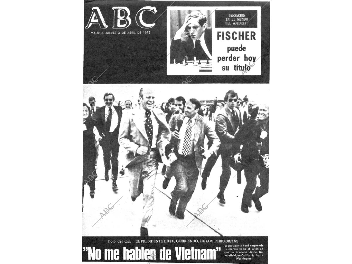 Periódico ABC MADRID 03-04-1975,portada - Archivo ABC