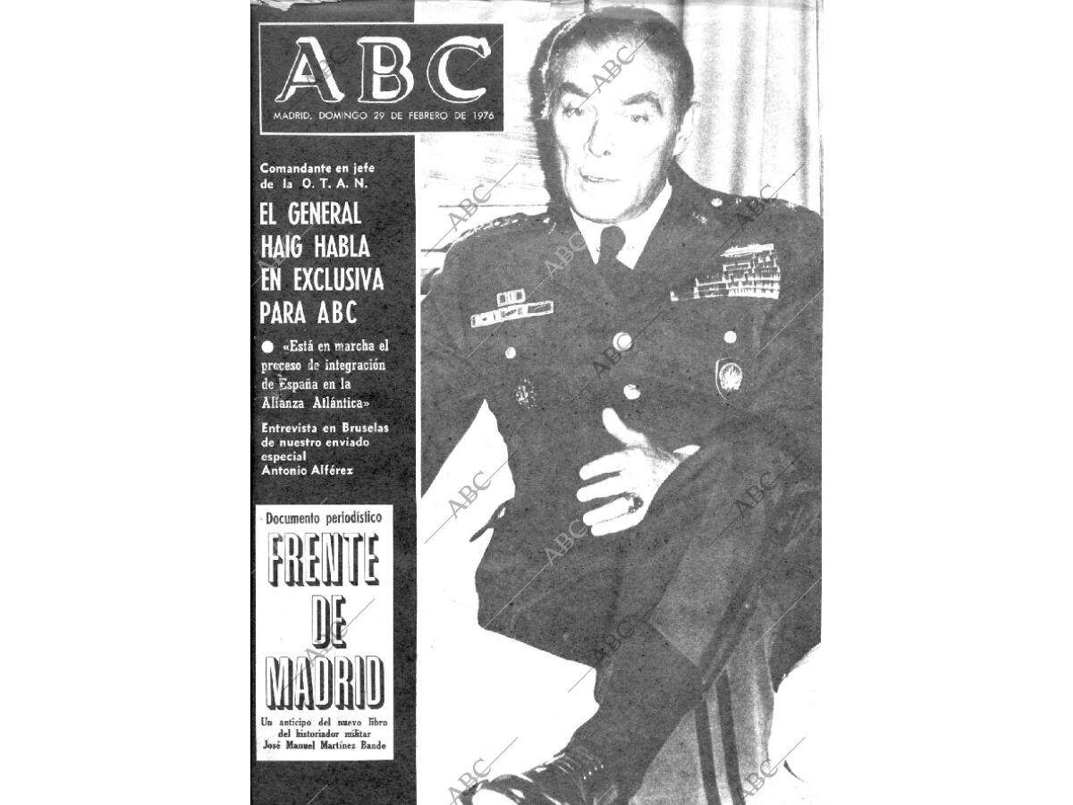 Periódico ABC MADRID 29-02-1976,portada - Archivo ABC