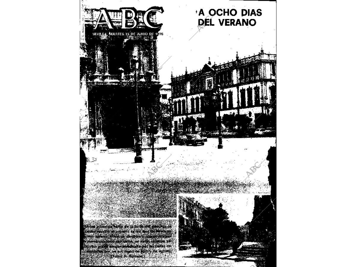 Periódico ABC SEVILLA 15-06-1976,portada - Archivo ABC