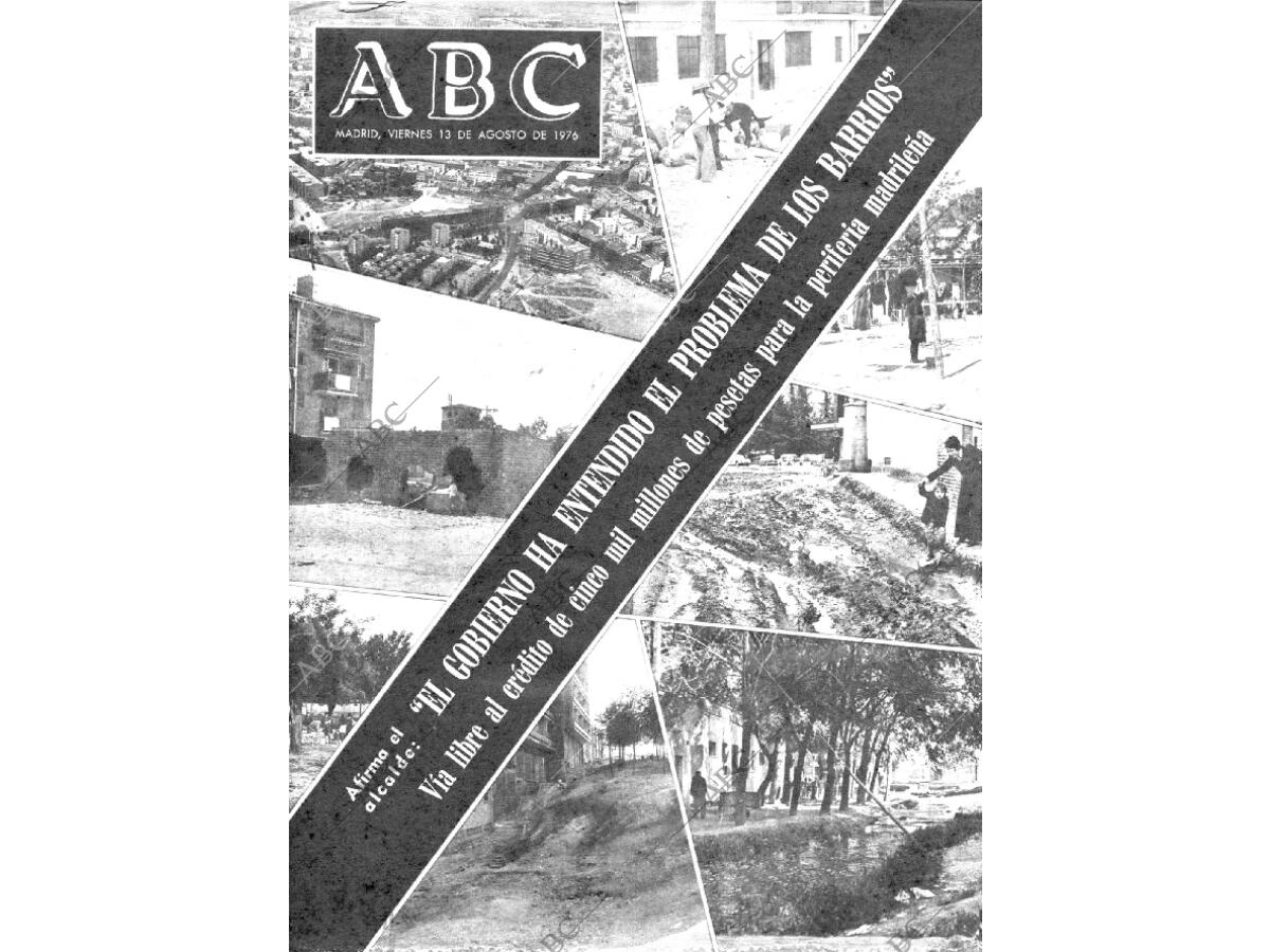 Periódico ABC MADRID 13-08-1976,portada - Archivo ABC