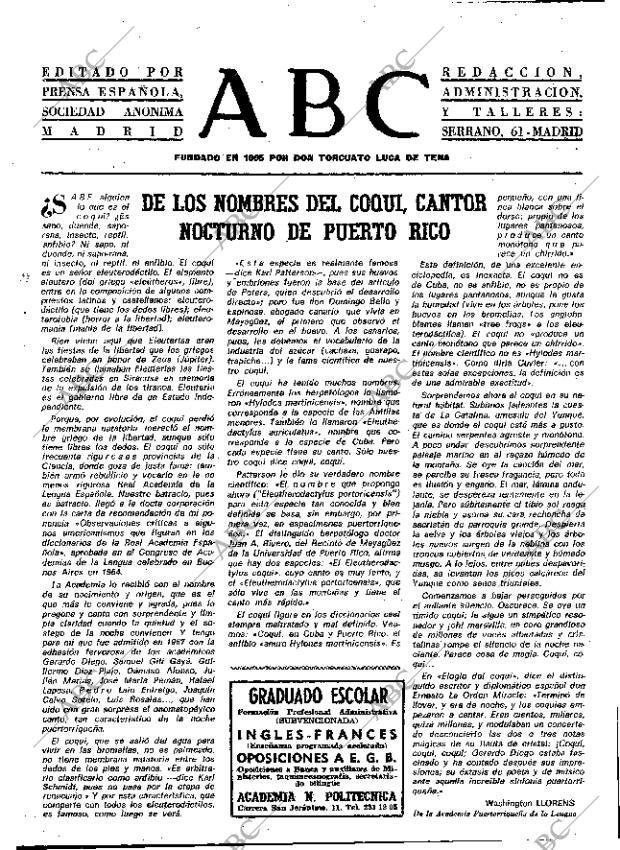 Periódico ABC MADRID 04-09-1976,portada - Archivo ABC
