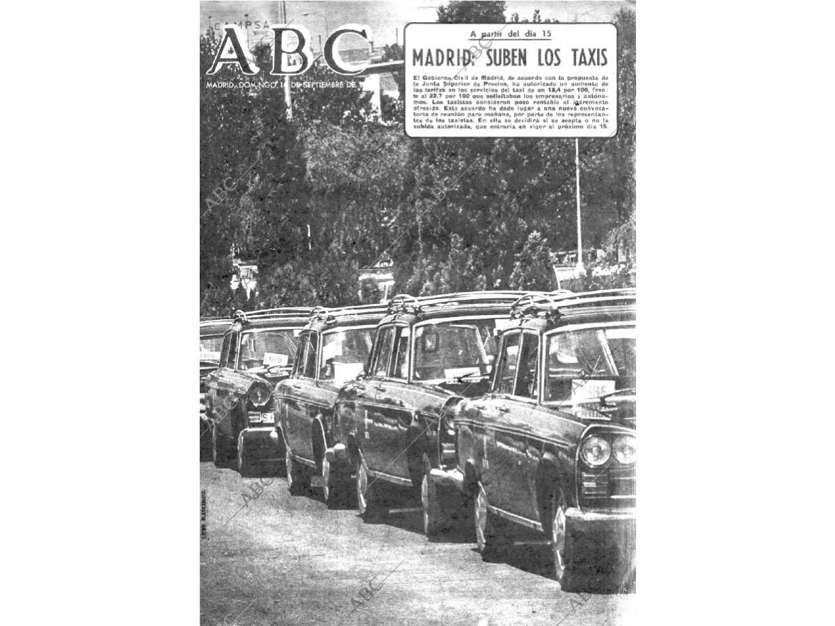 Periódico ABC MADRID 10-09-1978,portada - Archivo ABC