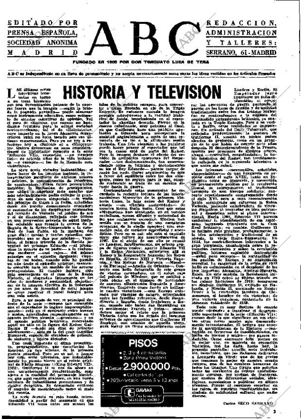 Periódico ABC MADRID 07-07-1979,portada - Archivo ABC