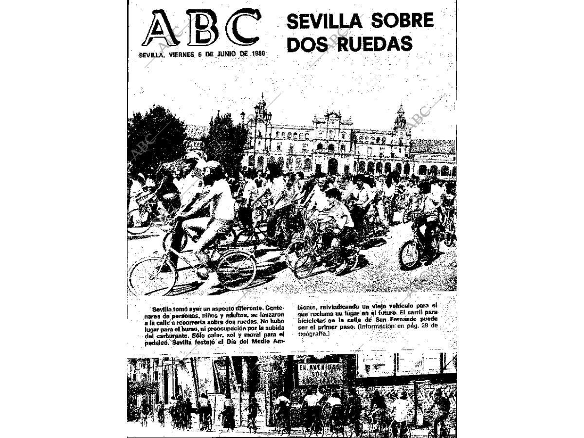 Periódico ABC SEVILLA 06-06-1980,portada - Archivo ABC