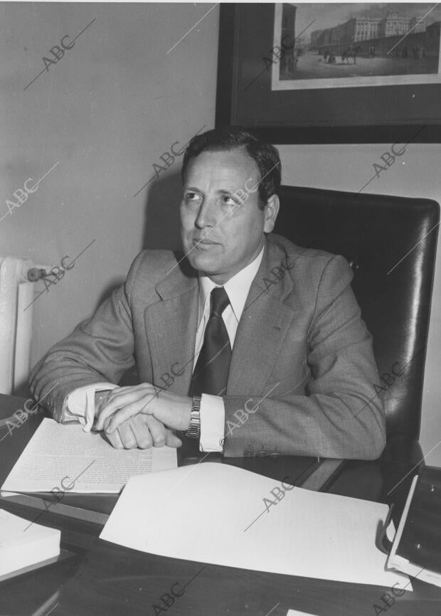 José María Alvarez del manzano en el Despacho - Archivo ABC