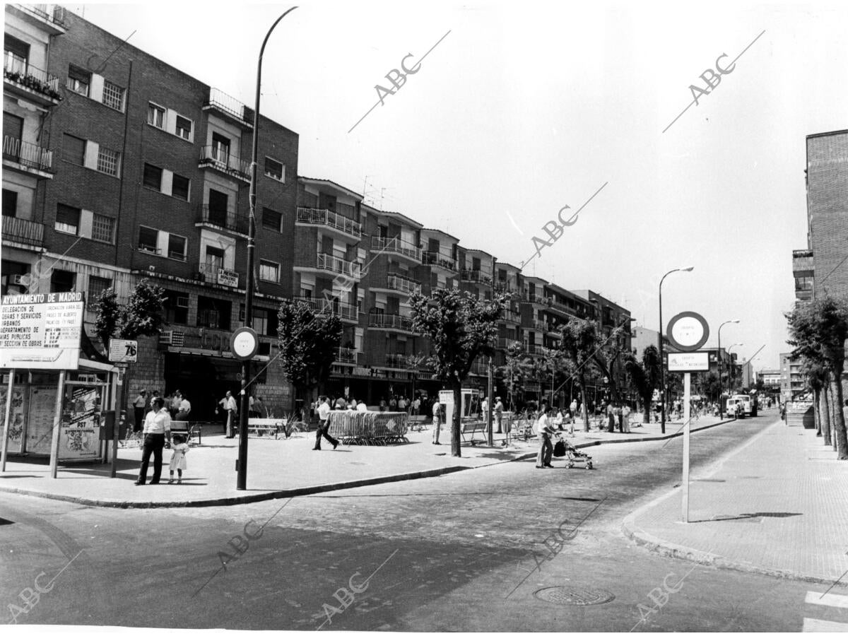 Una calle en el barrio de Villaverde - Archivo ABC