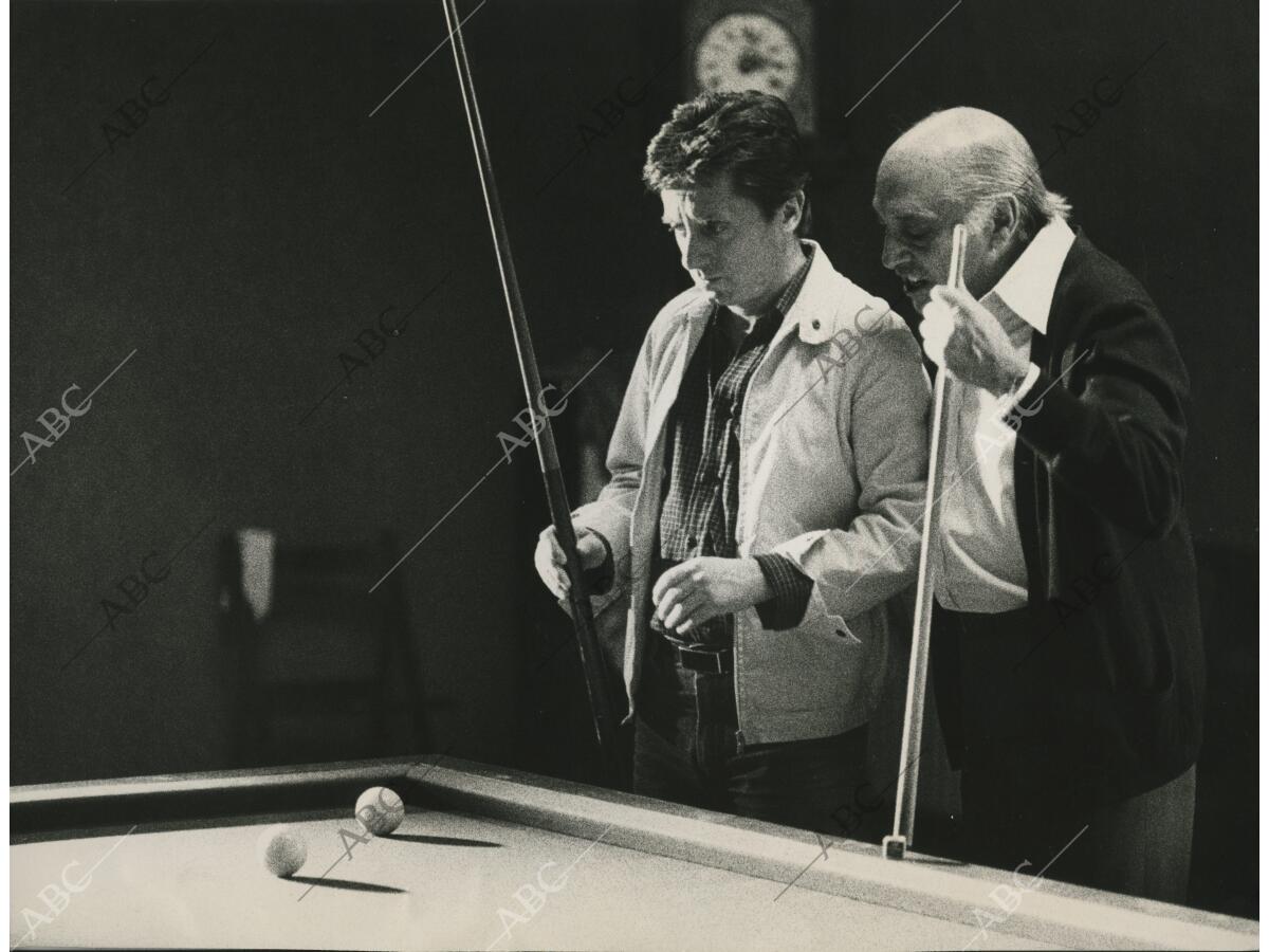 José María Rodero y Manuel galiana durante el ensayo de la obra "El ...