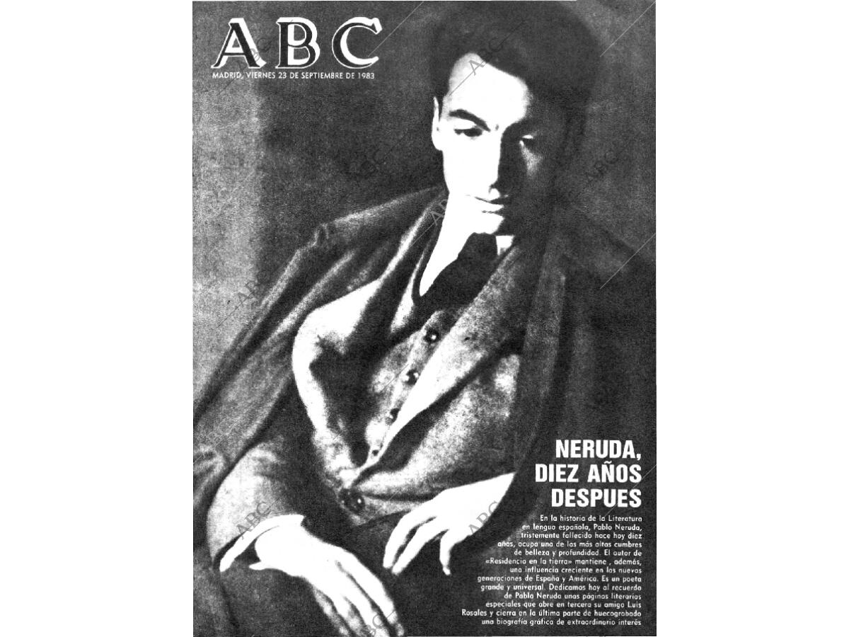 Periódico ABC MADRID 23-09-1983,portada - Archivo ABC