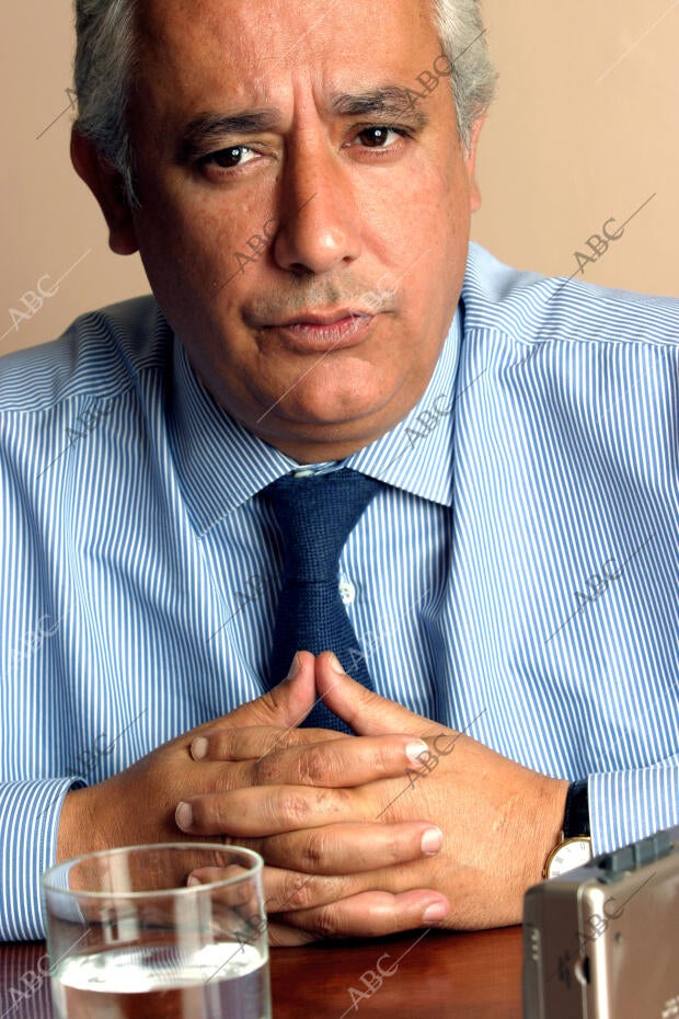Javier Arenas en la sede del Pp - Archivo ABC