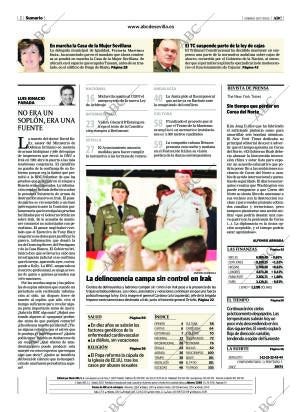 Periódico ABC SEVILLA 19-07-2003,portada - Archivo ABC