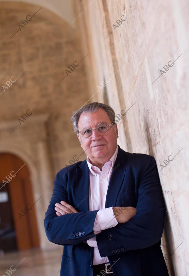 Jaime Siles en la biblioteca Valenciana - Archivo ABC