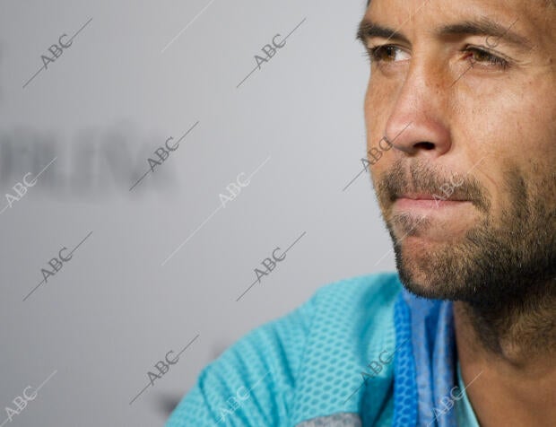 Rueda de prensa de Fernando Verdasco - Archivo ABC Rueda de prensa de Fernando Verdasco - Archivo ABC