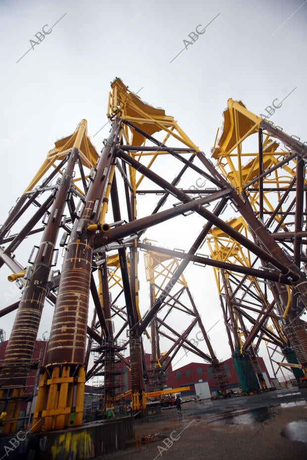 Ferrol (La Coruña), 16/03/2018. Instalaciones de Navantia en Fene. Una ...
