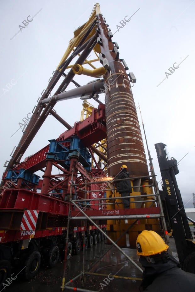 Ferrol (La Coruña), 16/03/2018. Instalaciones de Navantia en Fene. Una ...