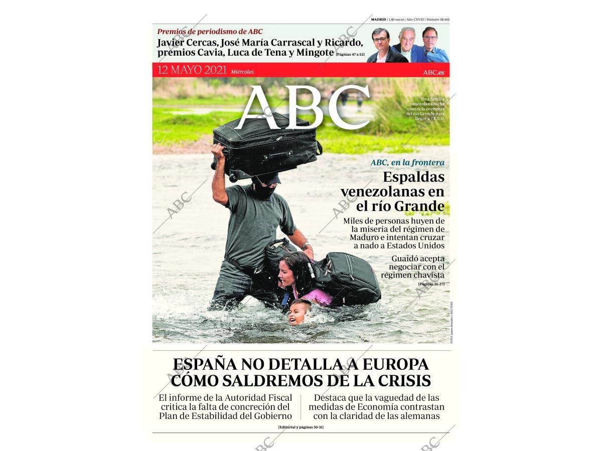 Periódico ABC MADRID 12-05-2021,portada - Archivo ABC