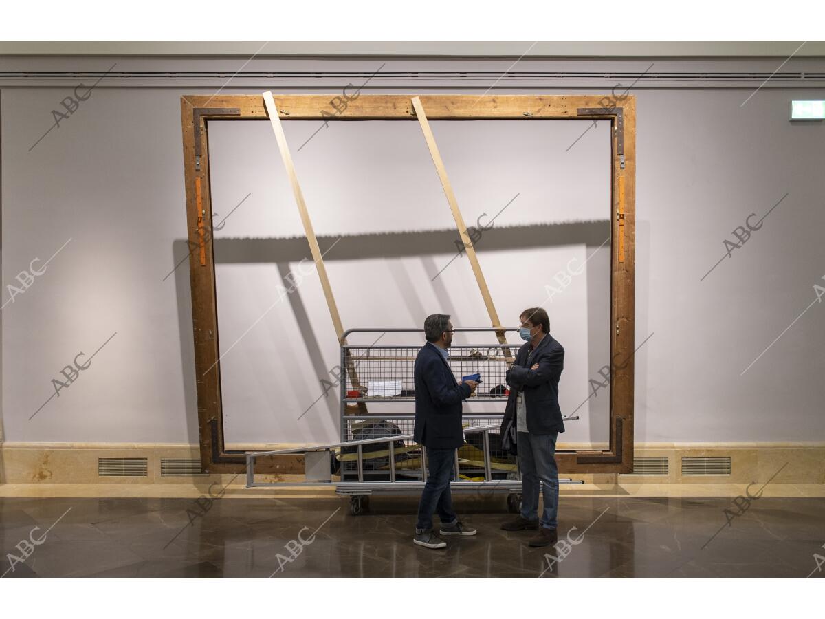 Traslado dentro del Museo del Prado de 'La rendición de Breda' o 'Las ...