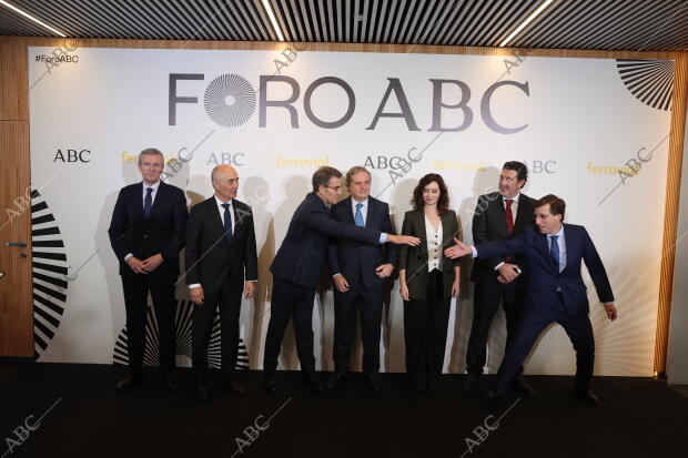 Alberto Núñez Feijóo en el foro Abc en la sede del Periódico - Archivo ABC