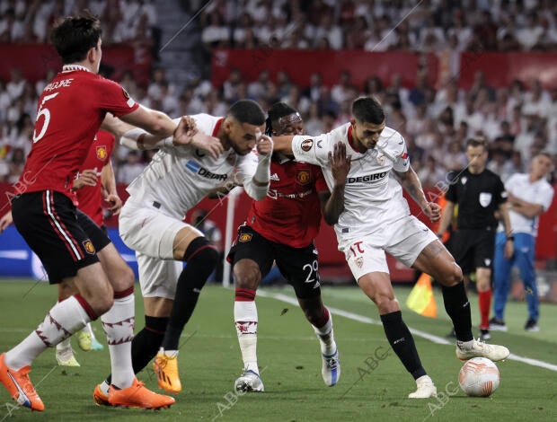Cuartos de final de la Europa League en el estadio Ramón Sánchez Pizjuan entre... - Archivo ABC