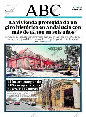 Periódico ABC SEVILLA 12-01-2026,portada - Archivo ABC
