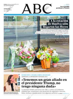 Periódico ABC CORDOBA 25-01-2026,portada - Archivo ABC