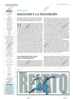 Periódico ABC MADRID 25-01-2026,portada - Archivo ABC