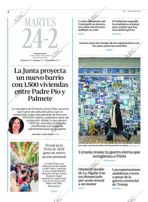 Periódico ABC SEVILLA 24-02-2026,portada - Archivo ABC