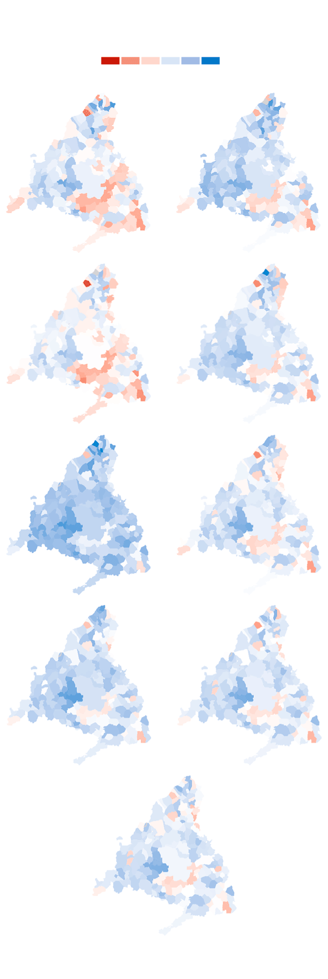 Mapa | De Chueca a Salamanca: así ha cambiado la ideología de los ...