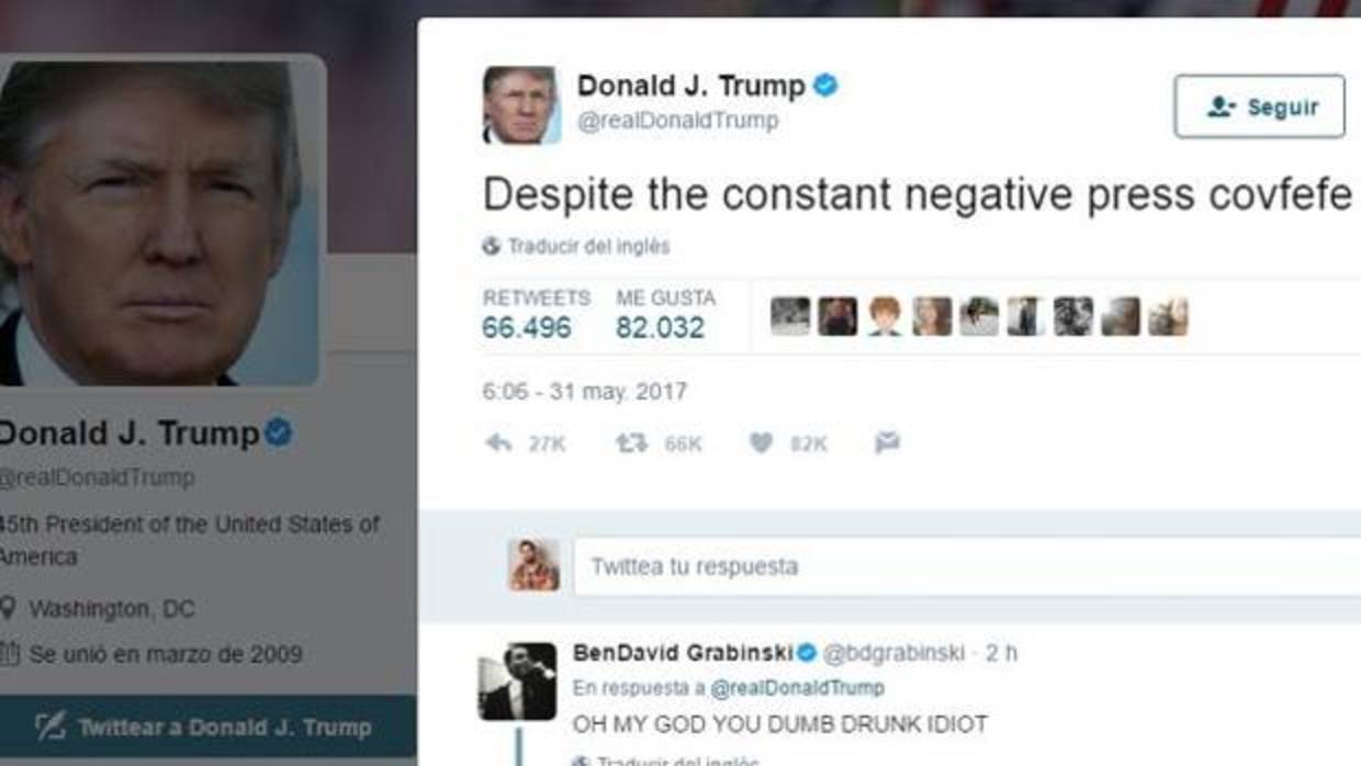 El «covfefe» de Trump en Twitter absorbe durante 24 horas la atención ...