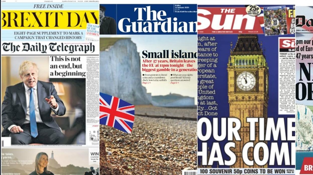 Brexit: así reseña la prensa inglesa el adiós de Reino Unido