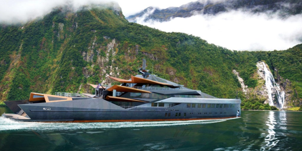 Forge, un yate de lujo cuyo diseño está inspirado en un volcán